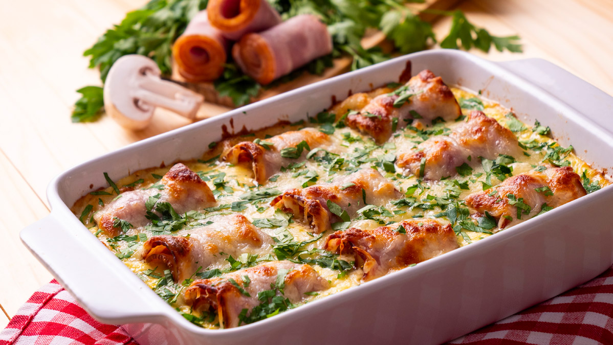 Rulouri cu ciolan presat și cartofi la cuptor - Idei de retete